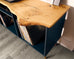 Vinyl record player cabinet - Live Edge - Custom colour & size - Mediu ...